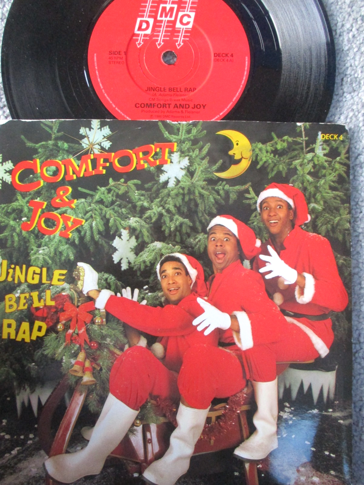 8 x Christmas 7" singles vinyl records Jukebox Job lot + Title Cards (7 ...