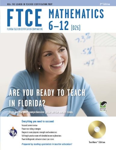 FTCE Mathematics 6-12 w/CD-ROM (FTCE Teacher Certification Test | eBay