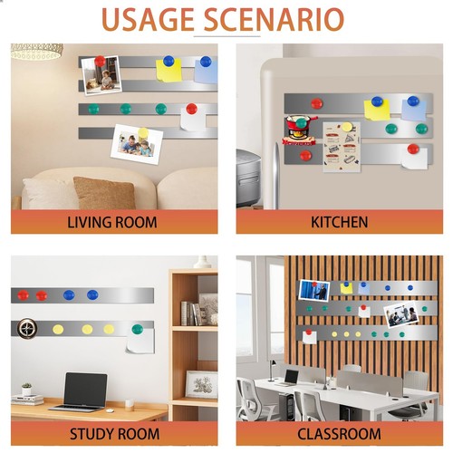 Self Adhesive Backing Metal Strip for Magnets, Flexible Ferrous Memo ...