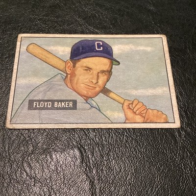 1951 Bowman Baseball Card #87 Floyd Baker Chicago White Sox VG-EX ...