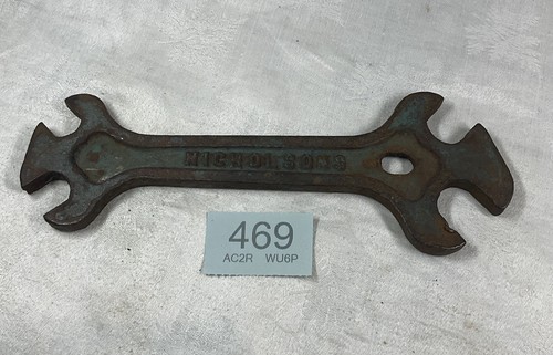 Vintage Nicholsons 8127 Multi tool Agricultural Wrench spanner tractor ...