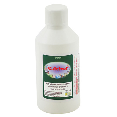 Calcivet 100ml Liquid Calcium and D3 Parrot Supplement | eBay UK