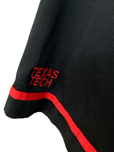 Texas Tech Polo Shirt Black Gray Sz XL PK Sportswear E7 | eBay