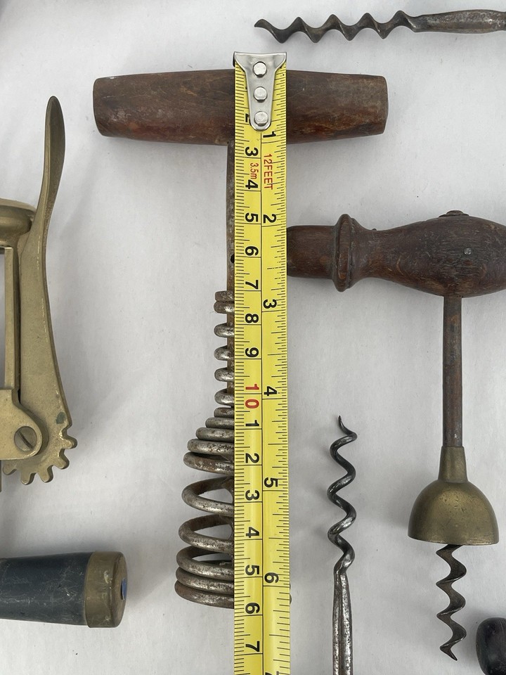 Group of 10 Antique Corkscrews - Straight Pull, Henshall, Fixed, C.G.B. Sweden | eBay
