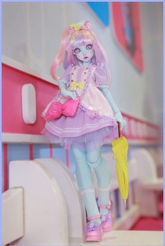 Handmade Full Set Blue Skin 1/4 Resin BJD Doll Ball Joint Dolls Girl ...