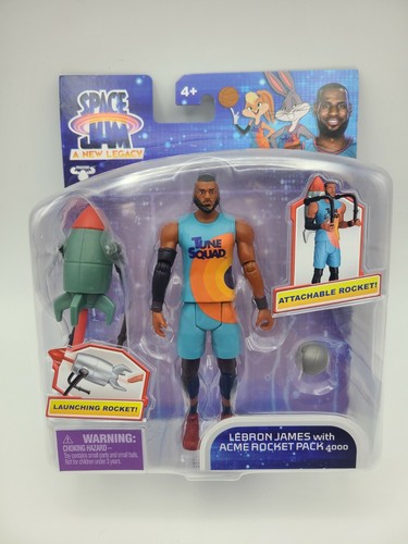 2021 SPACE JAM A NEW LEGACY LEBRON JAMES WITH ACME ROCKET PACK 5 INCH ...