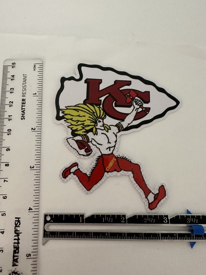 Kansas City Chiefs Sticker Running Chief 4” | eBay