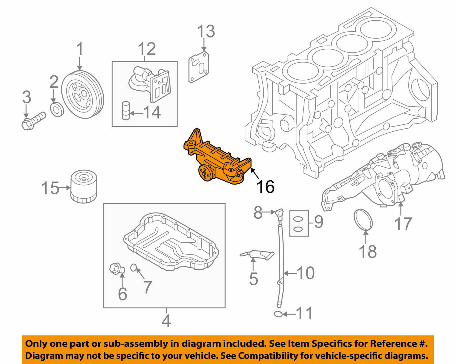 Brand New Original Hyundai Engine Oil Pump 2.0L Turbo Genesis Coupe ...