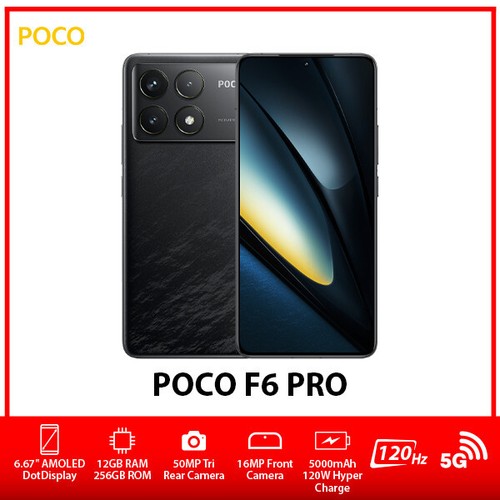 (New) Xiaomi POCO F6 Pro 5G Dual SIM Android Mobile Phone AU – Black ...