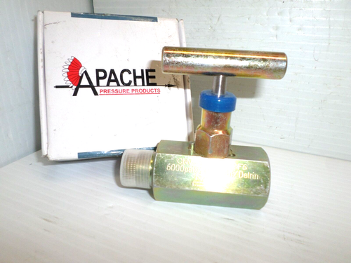⭐NEW IN BOX⭐ APACHE CNV-1/2M 1/2F6 6,000 PSI NEEDLE VALVE | eBay