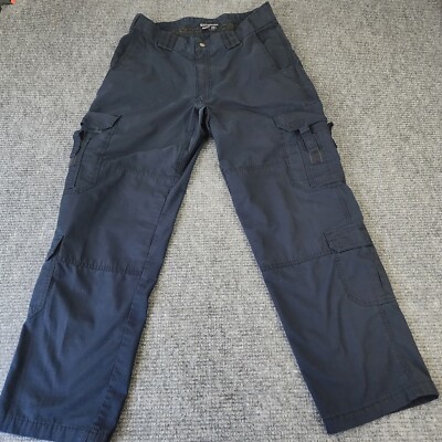 5.11 Tactical Pants Mens Cargo Dark Navy Blue 34x32 Ripstop Fabric TAC ...