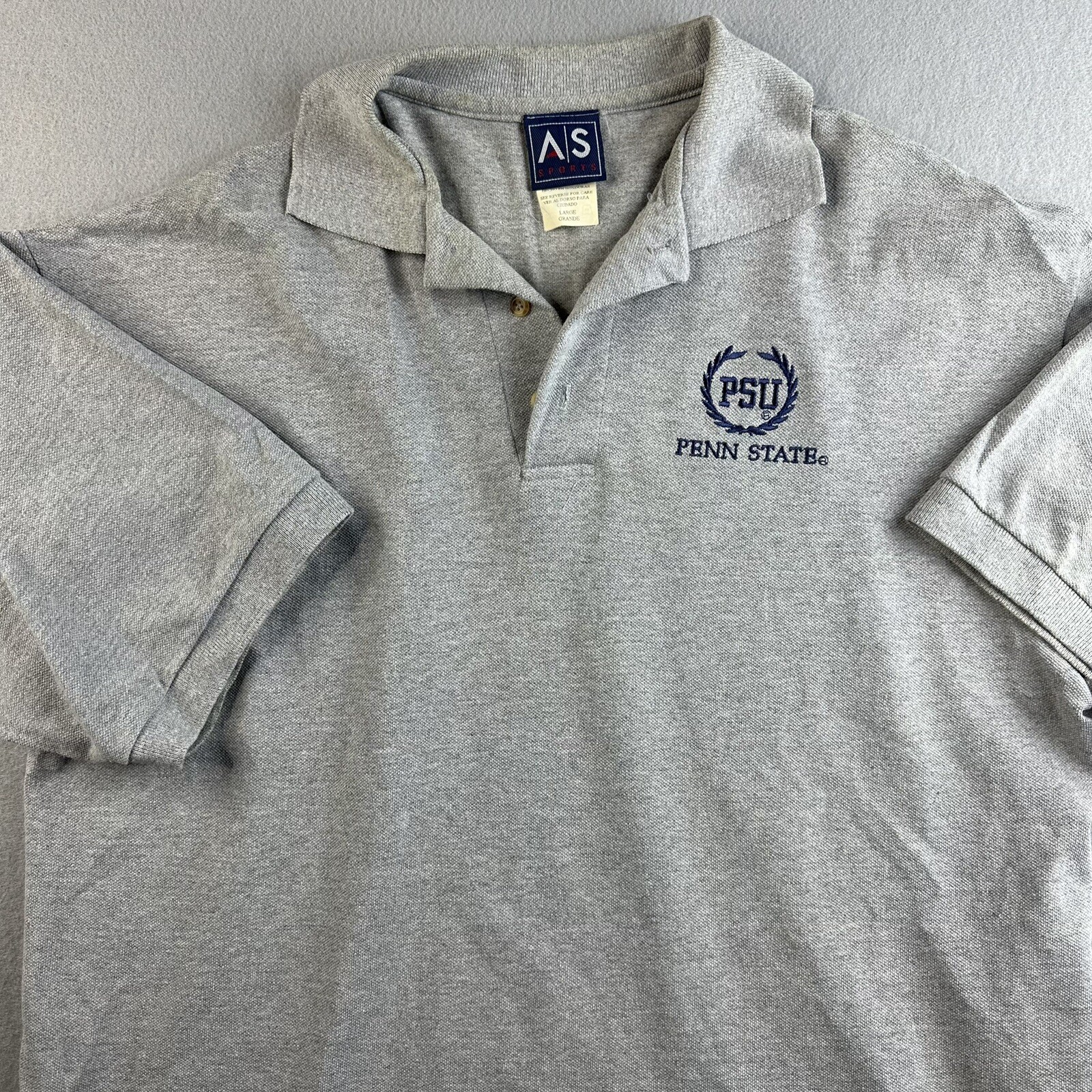 Penn State Polo Shirt Men's L Nittany Lions Vintage Retro Logo Beaver ...