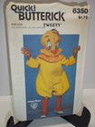 Butterick #6350 Sewing Pattern Child Tweety Bird Costume Uncut FF | eBay