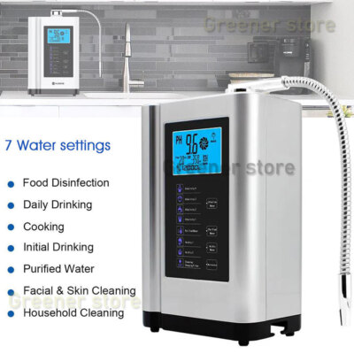 Alkaline Water Ionizer Purifier Machine Touch LCD Control 6000L Washer ...