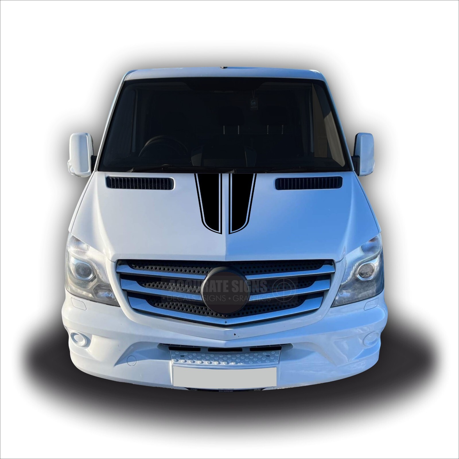 Bonnet Stickers for Mercedes Sprinter Van Stripes Set Graphics Kit (004 ...