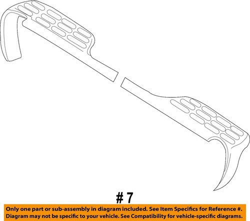 GM OEM Rear Bumper-Step Pad Protector Guard Sill Plate Left 15758743 | eBay