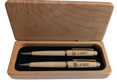 Alderwood Pen & Pencil Set in Box U.S. Dept Commerce Census Bureau AMSD ...