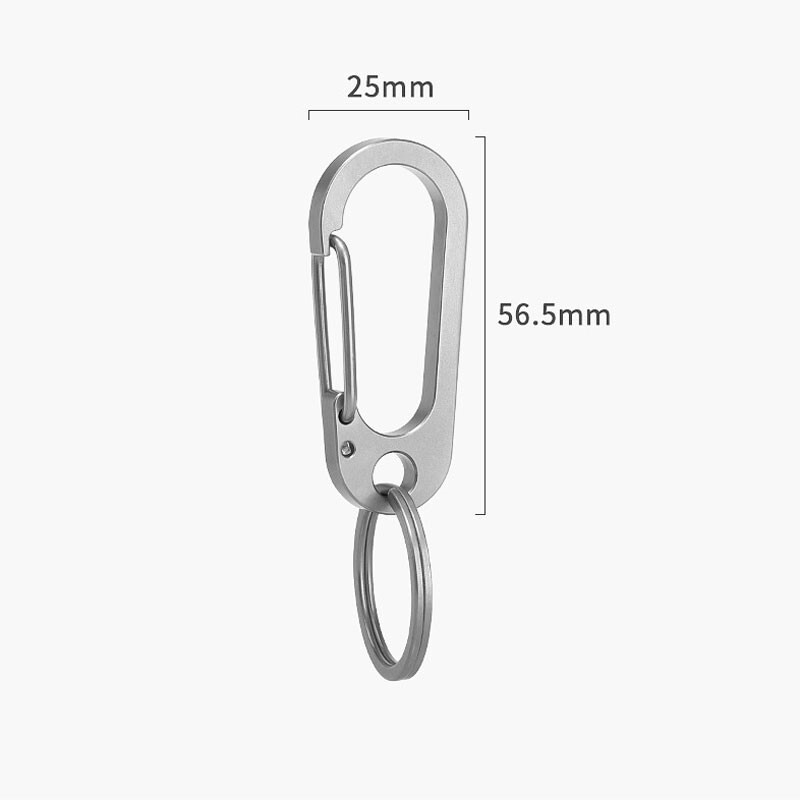 EDC Titanium Alloy Keychain Carabiner Portable Waist Hang Buckle with ...