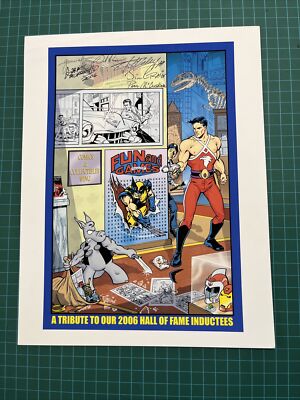 Joe Shuster Canadian Comic Hall of Fame Inductees Tribute Print Signed ...