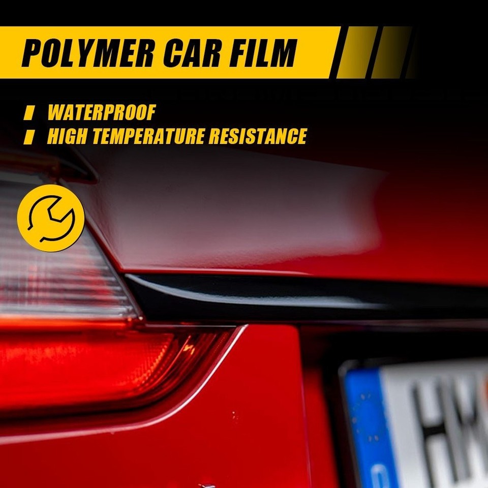 Gloss Black De-chroming Chrome Delete Tape 40mm x 10m Wrapping Wrap ...