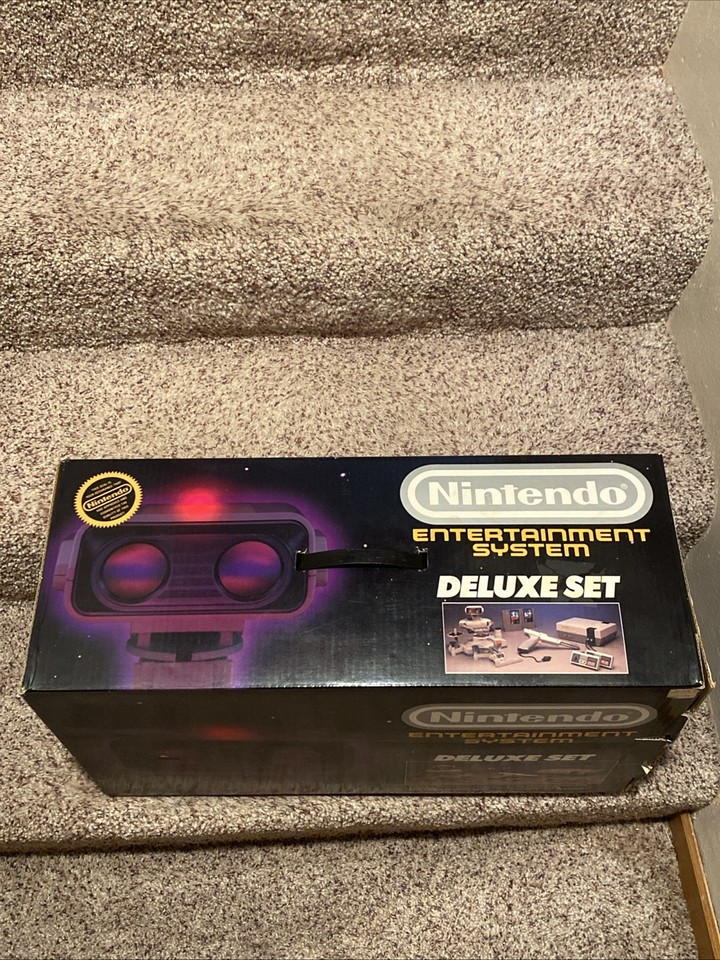 Original NES Nintendo Deluxe Set ROB R.O.B. Box Only Empty Inside | eBay