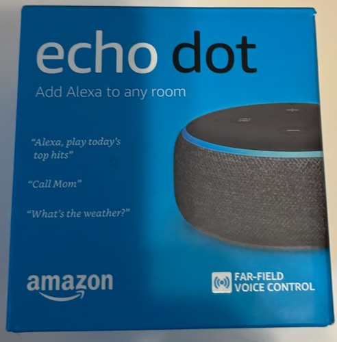Amazon Echo Dot (3rd Gen) Smart Speaker - Charcoal - Alexa - NIB 841667166834| eBay