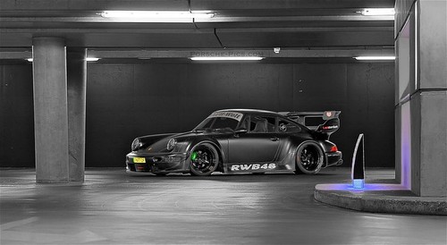 Porsche 911 RWB Body Kit Darth Vader Black in 1:18 scale by Solido ...