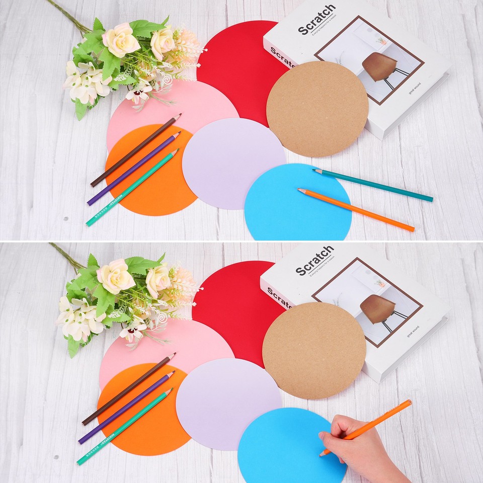 30 PCS Circle Cutouts Paper 8 Inch Round Cutouts for DIY Crafts ...