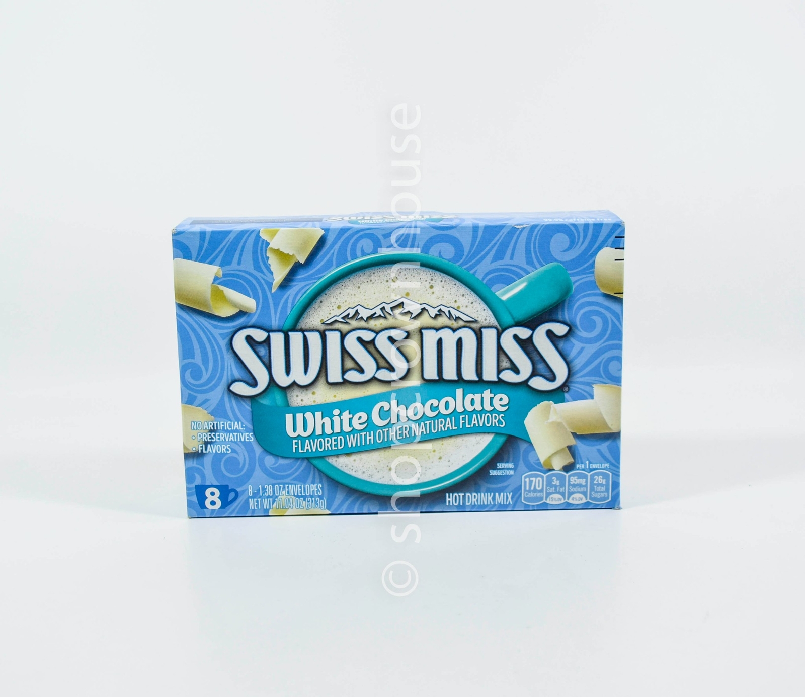 1 Swiss Miss WHITE CHOCOLATE Hot Cocoa packets 8 total Drink Mix 11/10 ...