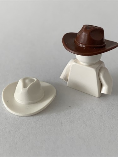 LEGO Part 13565 (1pc) Minifigure Headgear Hat VeryWide Brim Outback ...