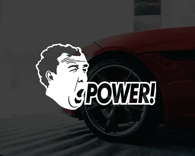 POWER Jeremy Clarkson Decal - Sticker - Black & White | eBay