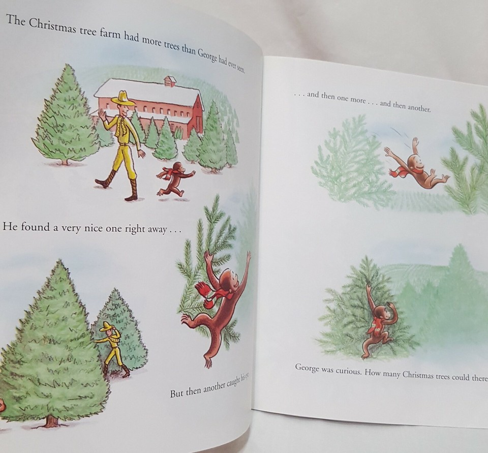 Merry Christmas Curious George Paperback Book Margret H.A. Rey ...