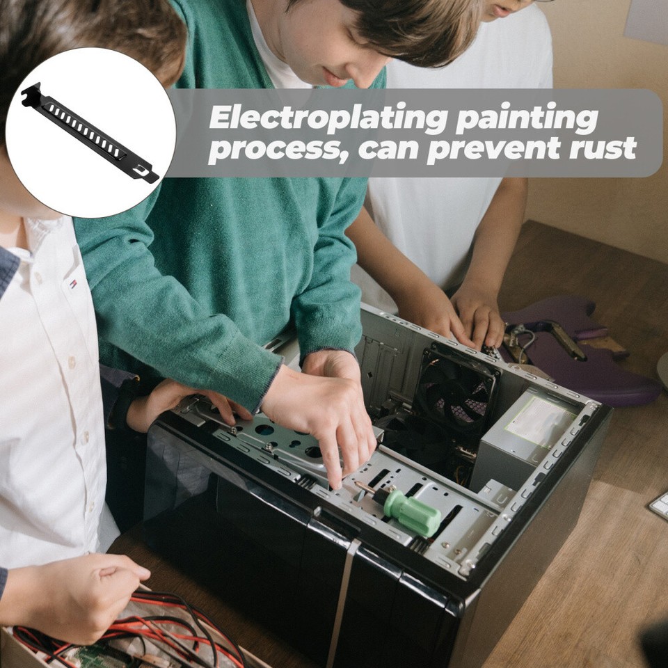 20 PCS Pc Case Pci Cover Blanking Plate Computer Case Expansion Blank ...