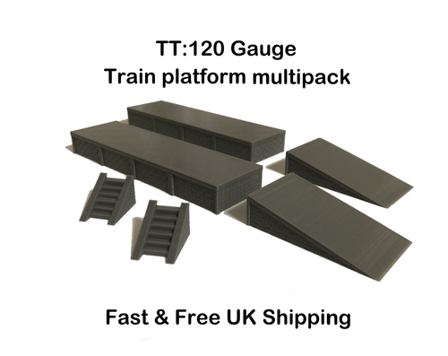 TT:120 Gauge - Model Railway Train Platform - Multiple pieces! | eBay UK