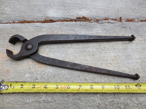 ANTIQUE HAND FORGED HORSESHOE PULLER & SPREADER BLACKSMITH PLIERS | eBay