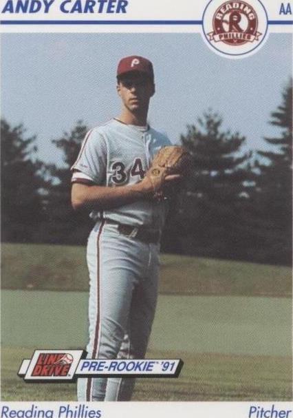 1991 Line Drive Pre-Rookie - AA Andy Carter #506 (RC) for sale online ...