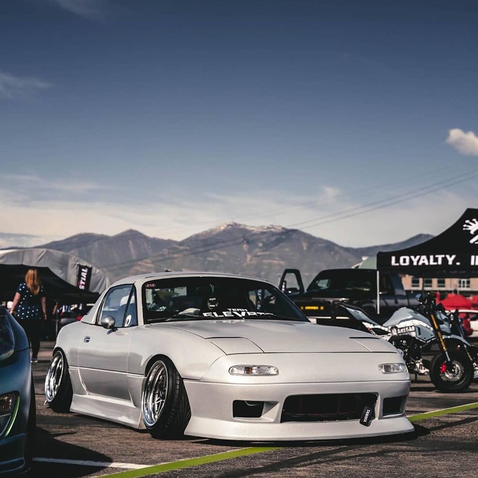 KBD Body Kits Deuce 1 Pc Polyurethane Front Bumper For Mazda Miata 1990 ...