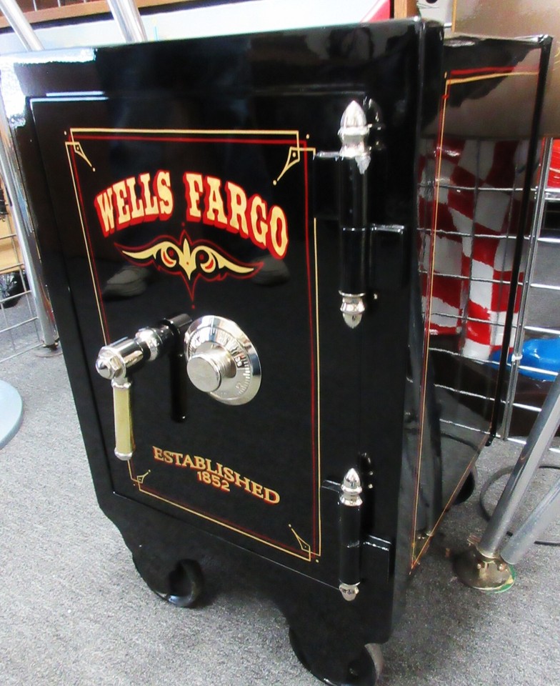 Original Hall's Safe fully restored Wells Fargo Theme circa 1867 | eBay