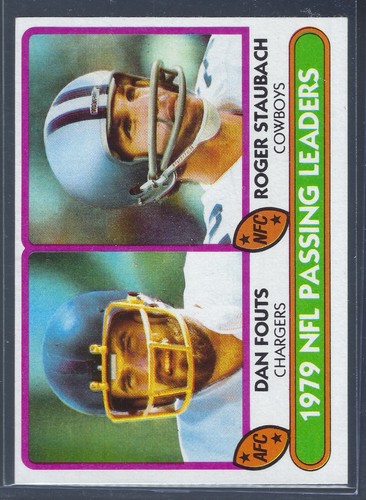 1980 Topps - Dan Fouts Roger Staubach #331 Chargers Cowboys | eBay