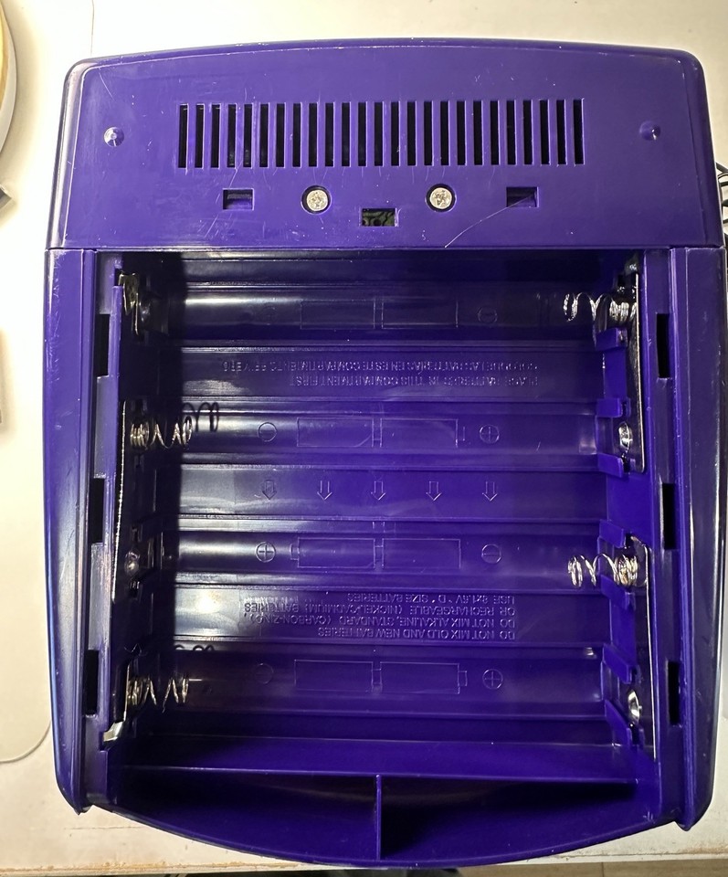 Purple Mini CRT TV 5" Television and Radio PURPLE Tested Working ...