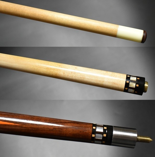vintage ADAM LUFTHANSA Cue 1970s Lizard Wrap 18T Joint Billiard Pool ...