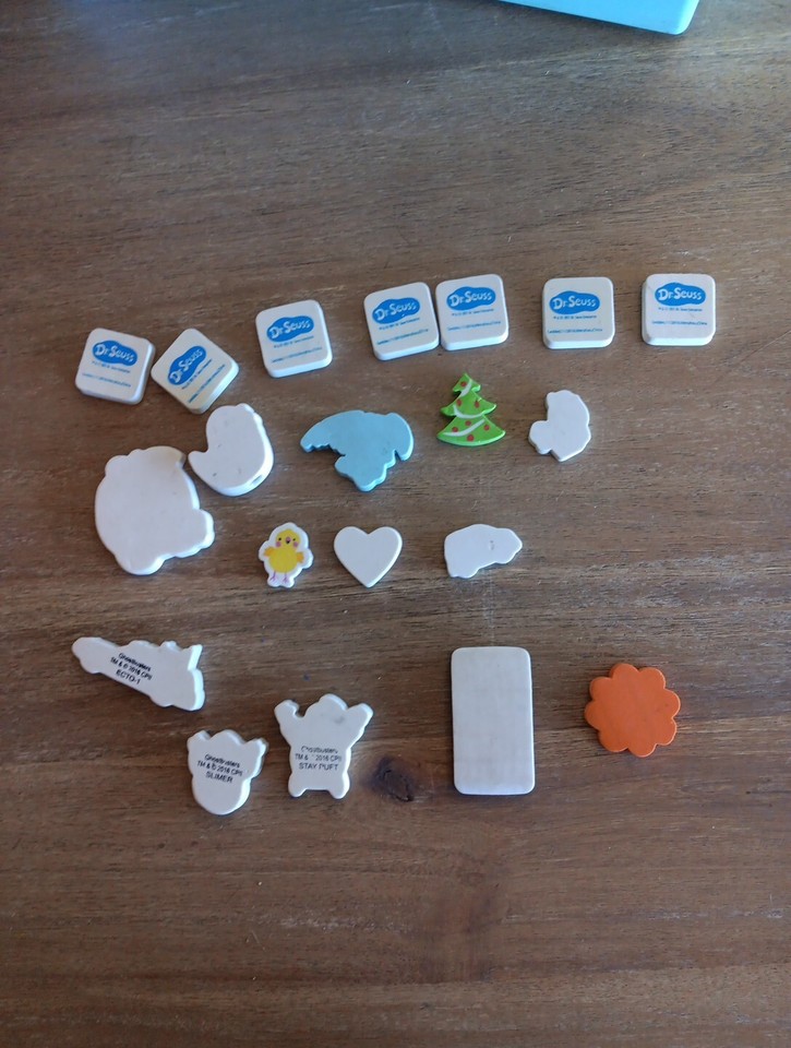 Random Fun Erasers With Case (Including Ghost Busters And Dr. Seuss ...