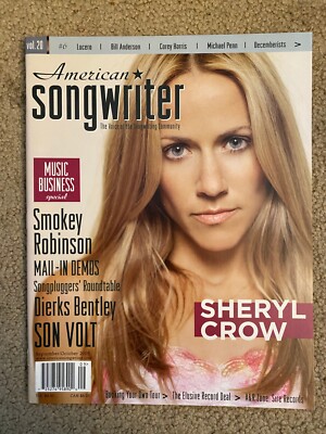 NEW Magazine: American Songwriter: Sheryl Crow: Sept/Oct 2005: Vol 20 ...