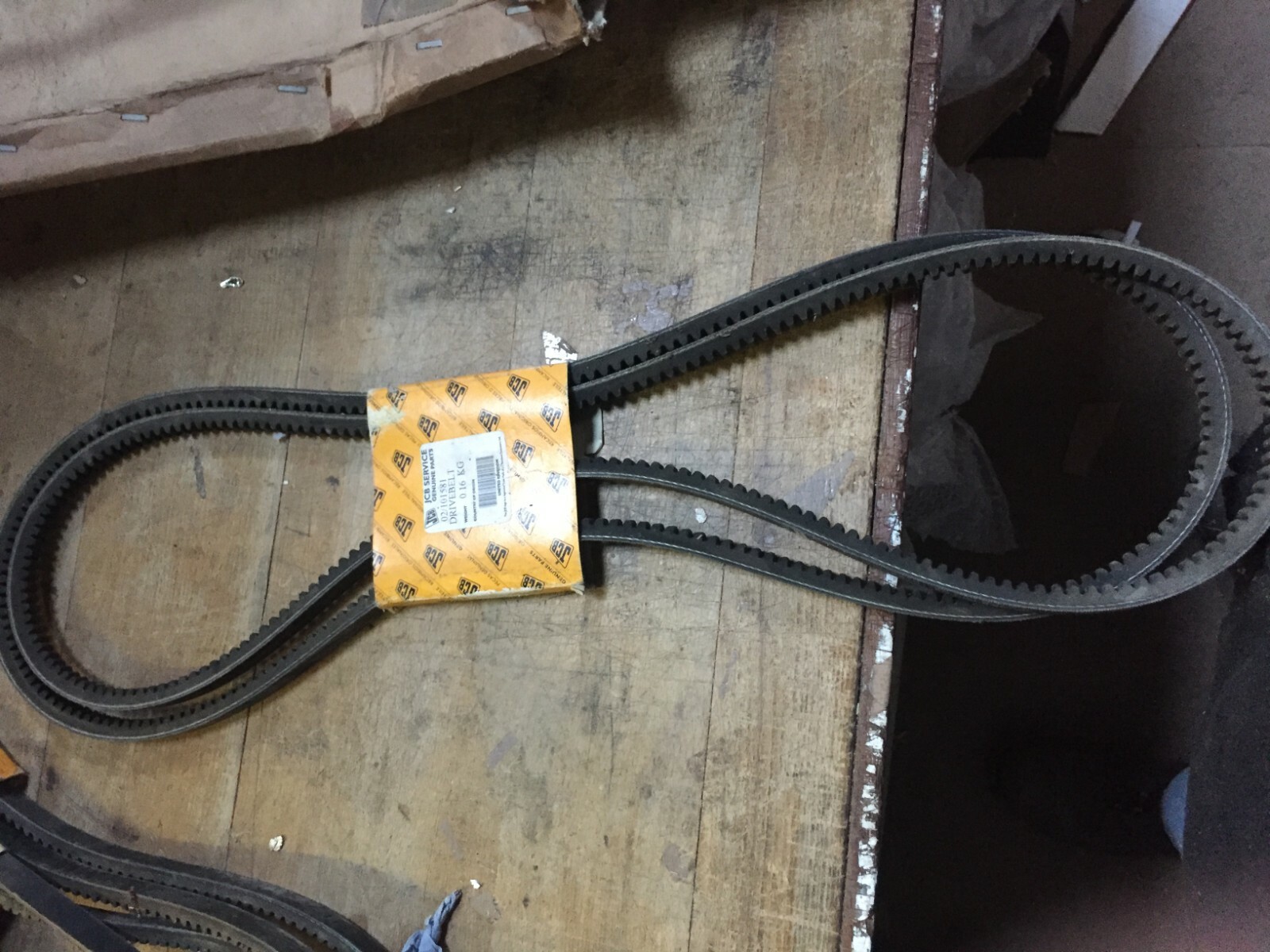 Fits JCB industrial Matched pair of drive belts 02/101581 Backhoe ...