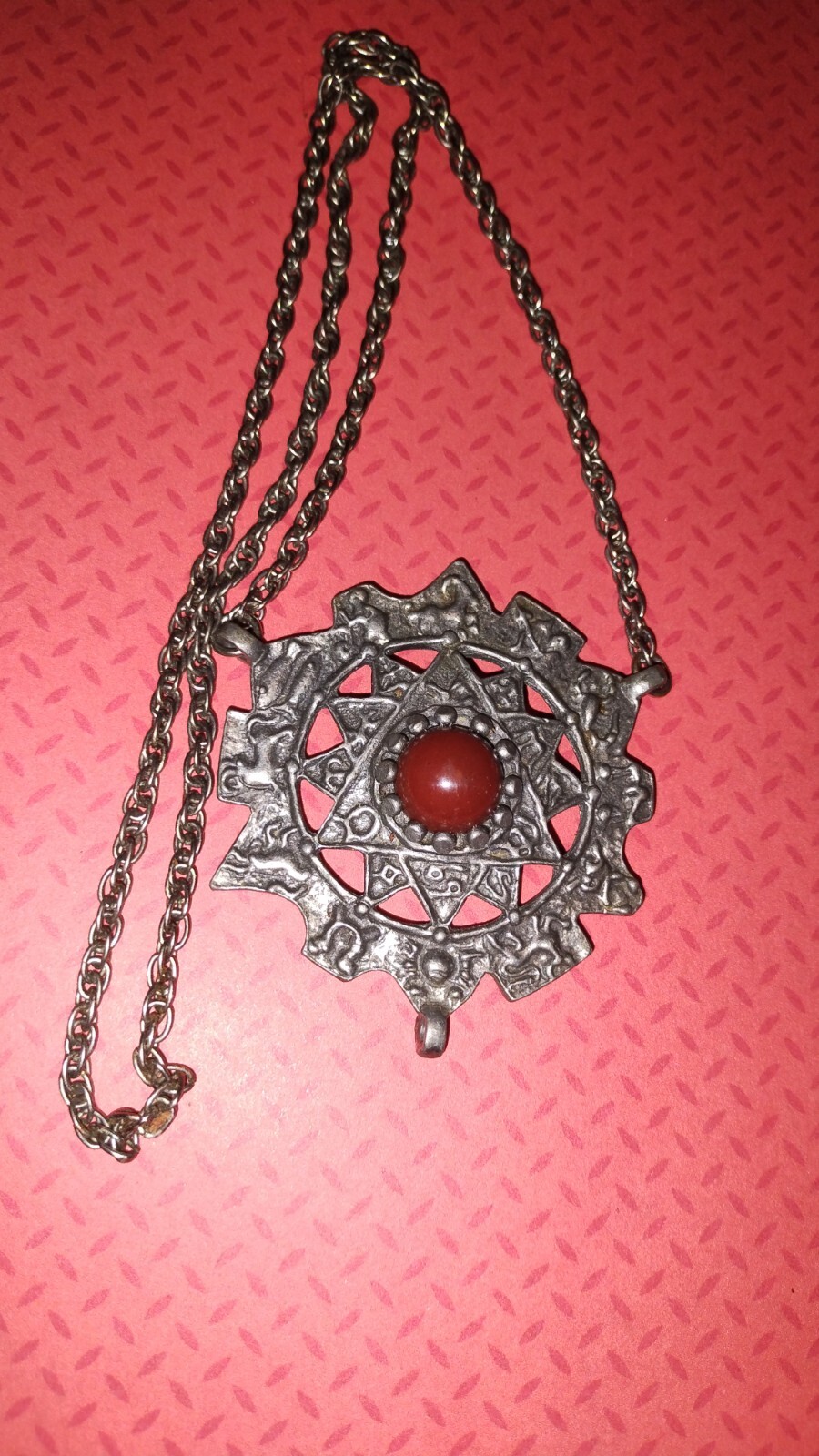 RARE Vintage MARK HEISTER Zodiac Calendar Pewter Pend… - Gem