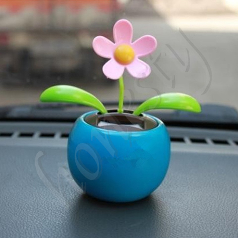 1x Solar Powered Flip Flap Flower Swing Dancing Toy Gift Decoration For ...