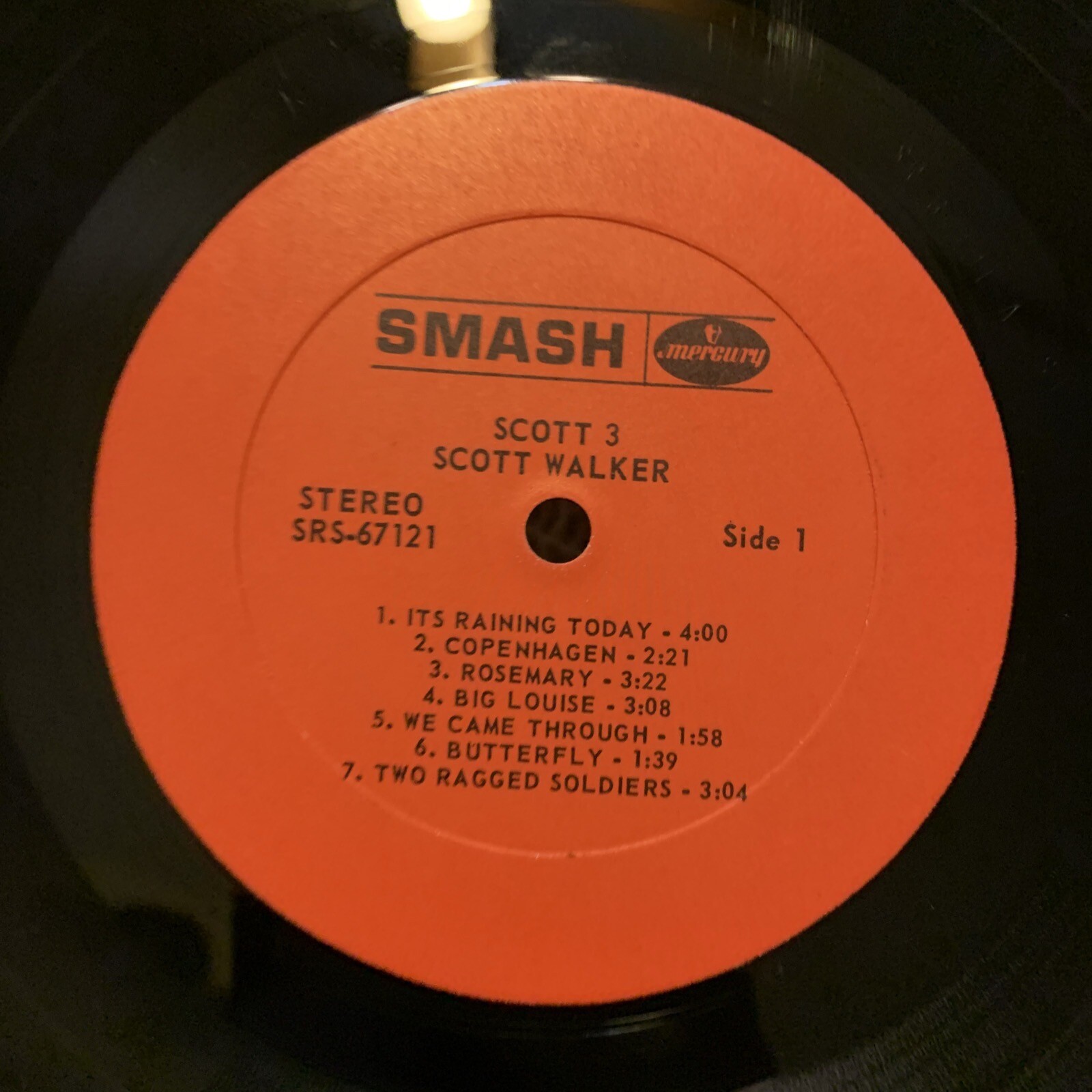Scott Walker Scott 3 Smash SRS-67121 Vinyl Record Only See Description ...
