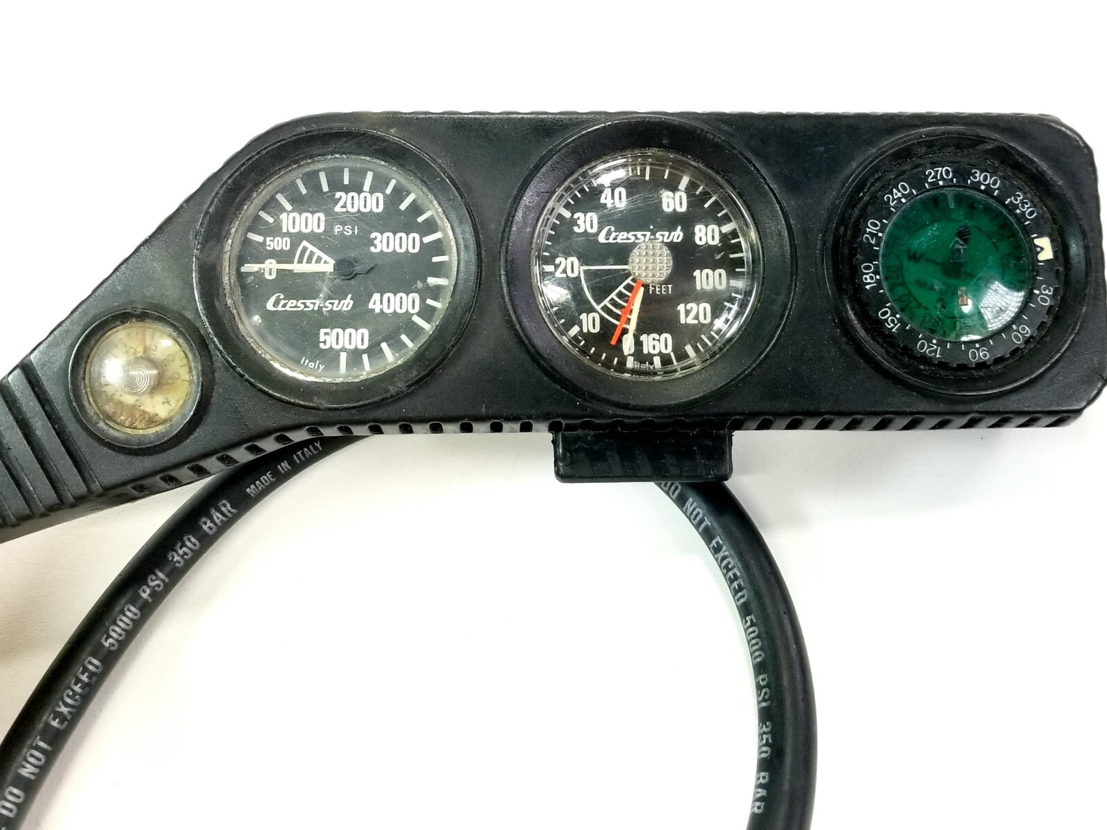 Cressi Scuba Dive 3 Gauge Complete Console Pressure SPG, Depth, Compass ...