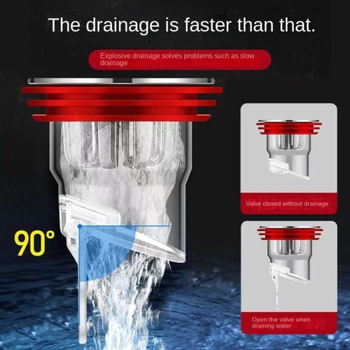 Insect Prevention Stopper Seal Drain Cover Anti odor Floor Drain One ...