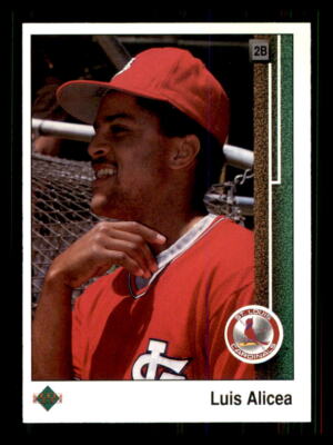 1989 Baseball 1989 Upper Deck Luis Alicea St. Louis Cardinals #281 RC1 ...